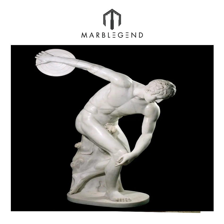 Antique Roman Style Carved White Strong Men Marble Statue - Buy Men ...