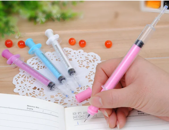 Cute Kawaii Gel Pen Needle Syringes Injection Students Toys Stationery ...