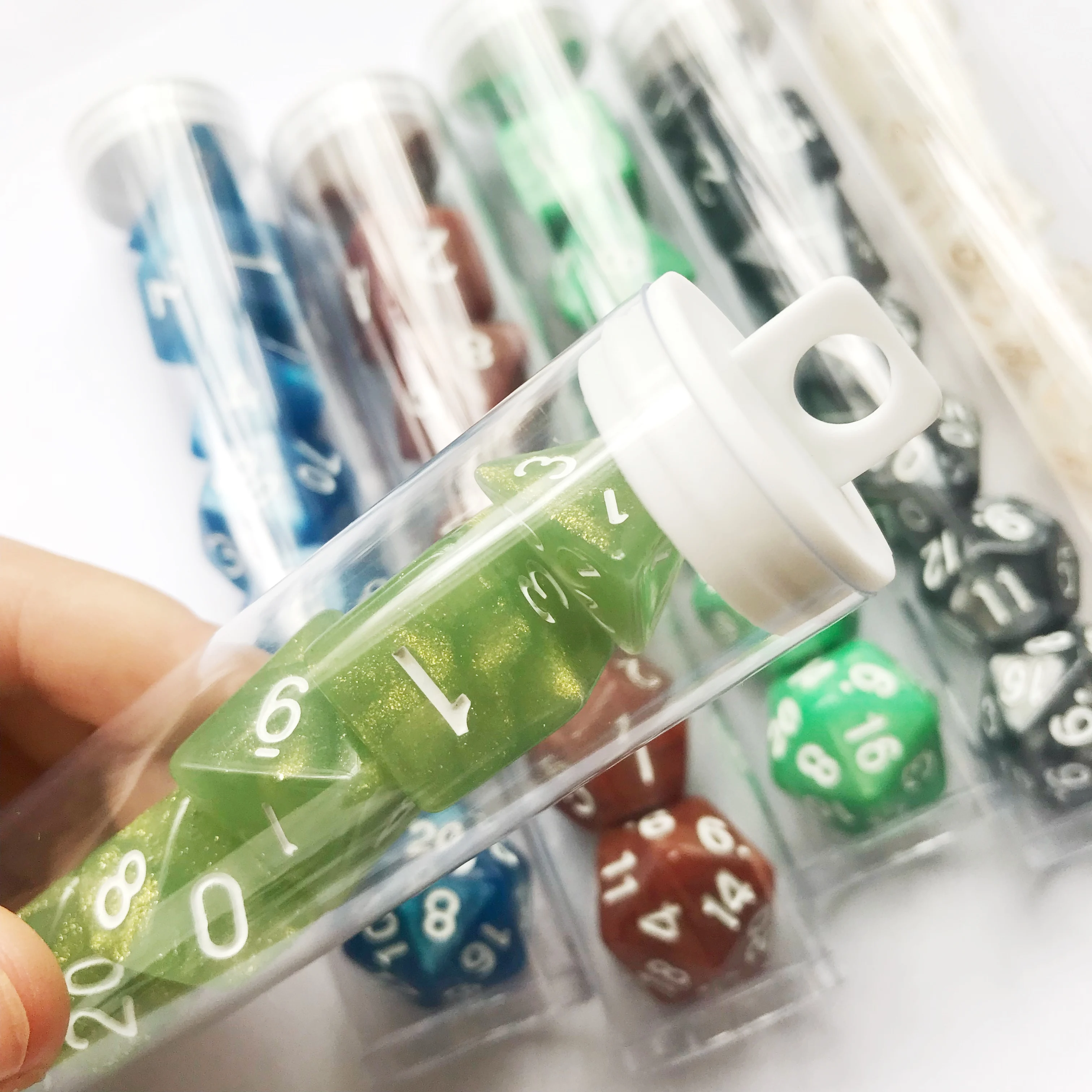 7 Pcs/set Desk Polyhedral Custom Dice - DND Acrylic Set