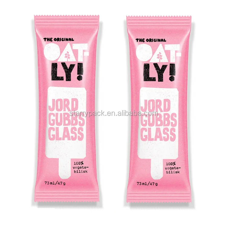 Clear Ice Pop Packaging Bags - Moisture Proof & Customizable