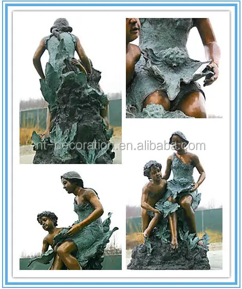 Modern Outdoor Garden Decoration Pee Boy Bronze Fountain Garden Water ...