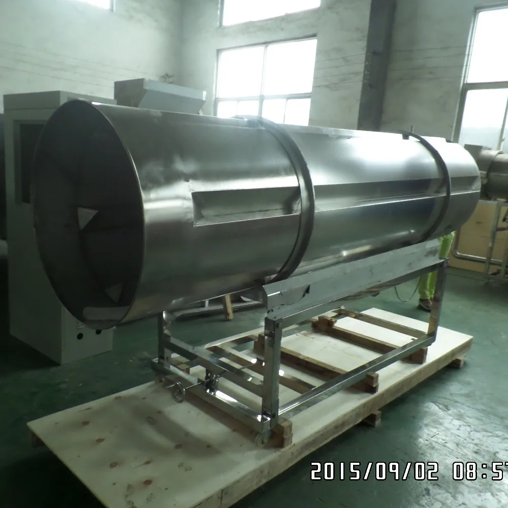 Stainless Steel Automatic Snacks Food Rotary Seasoning Drum