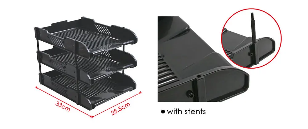 3-layers Good Quality Plastic Office Organizer File Tray - Buy File ...