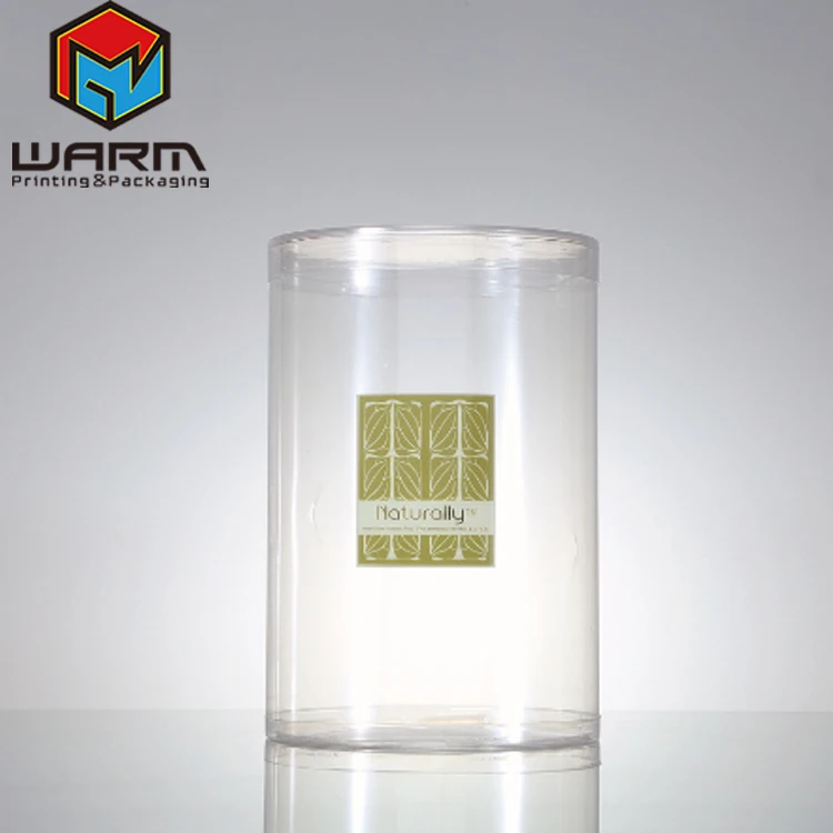 Clear Pet/pvc Plastic Round Cylinder Boxes For Gift With Custom Logo ...