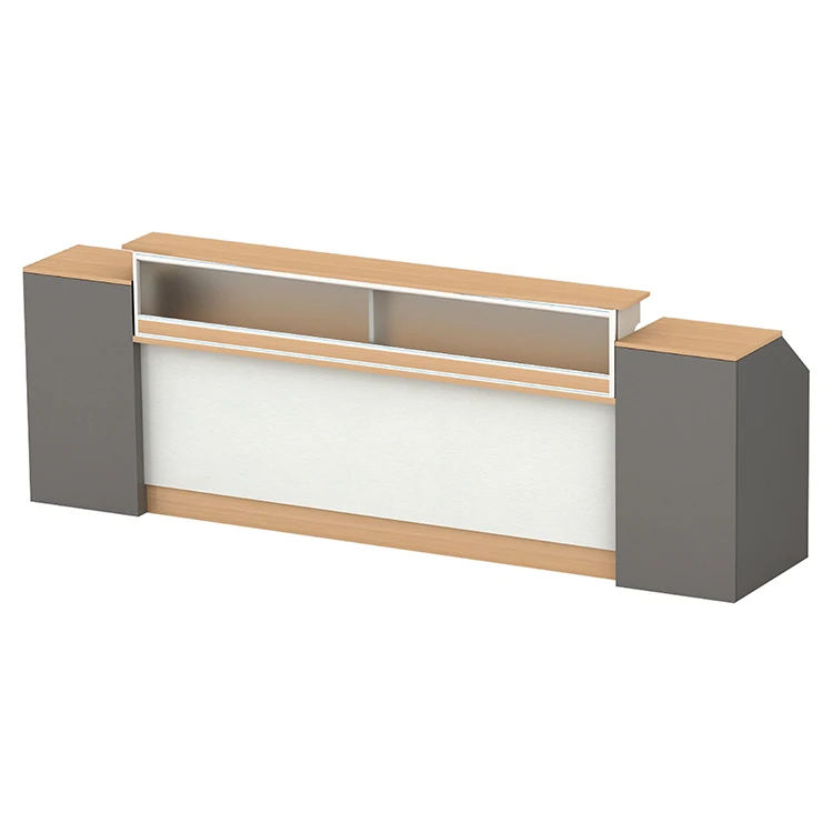Modern Design Melamine Reception Wooden Bank Counter Table Desk - Buy ...