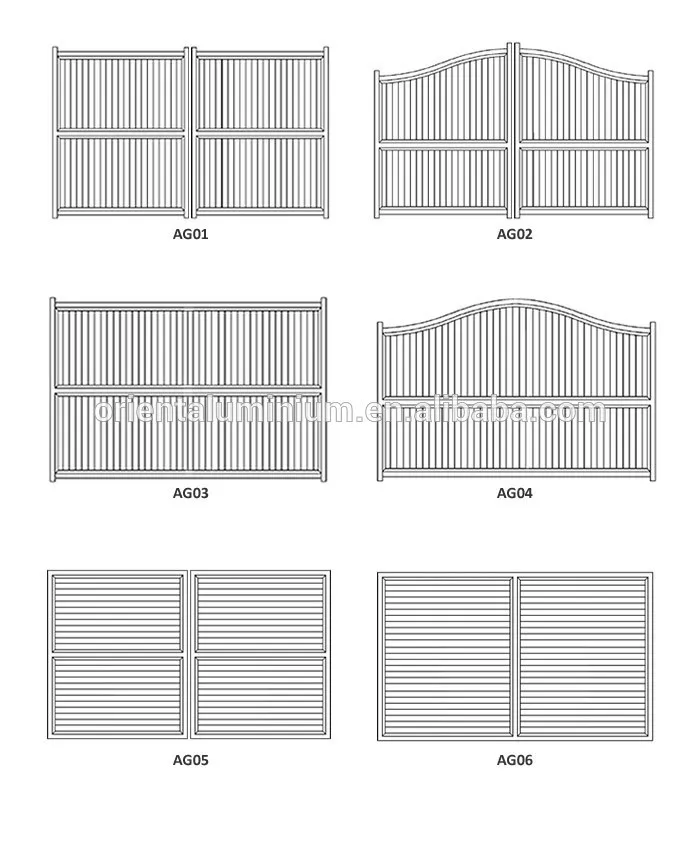 High Quality Barrier Gate Aluminum - Latest Main Gate Colors