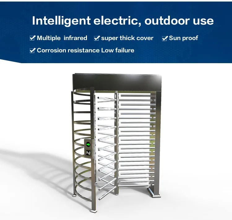 Rotate Turnstile Gate With Solenoid Locking Mechanism - Buy Full Height ...