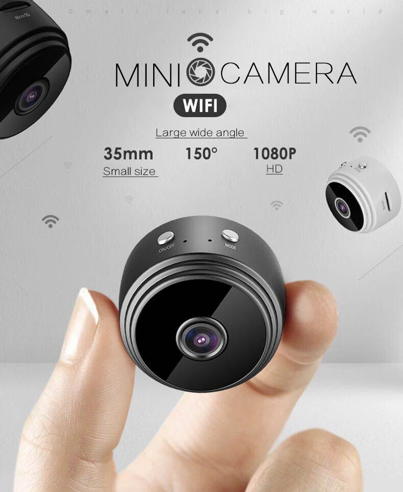 1080p 150 Degrees Viewing Angle Camera Mini Hidden Camera Wifi - Buy ...