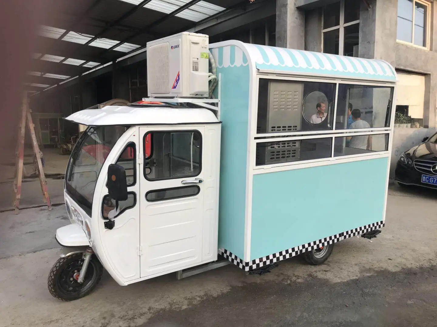 Suitable For Snack Street 3 Wheel Motorcycle Food Truck Tricycle Food ...
