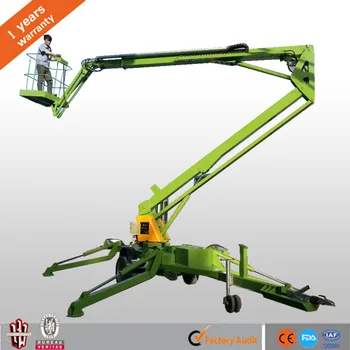 Ce 12 M 200kg Telescopic Man Boom Lift/window Cleaning Crane/vehicular ...
