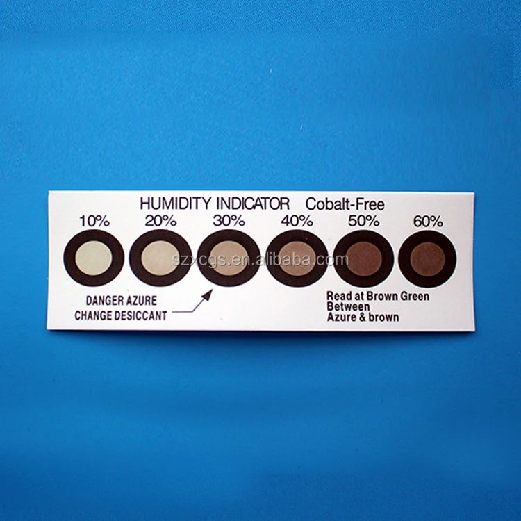 Humidity Indicator Cards Moisture Indicator - Buy Humidity Indicator ...