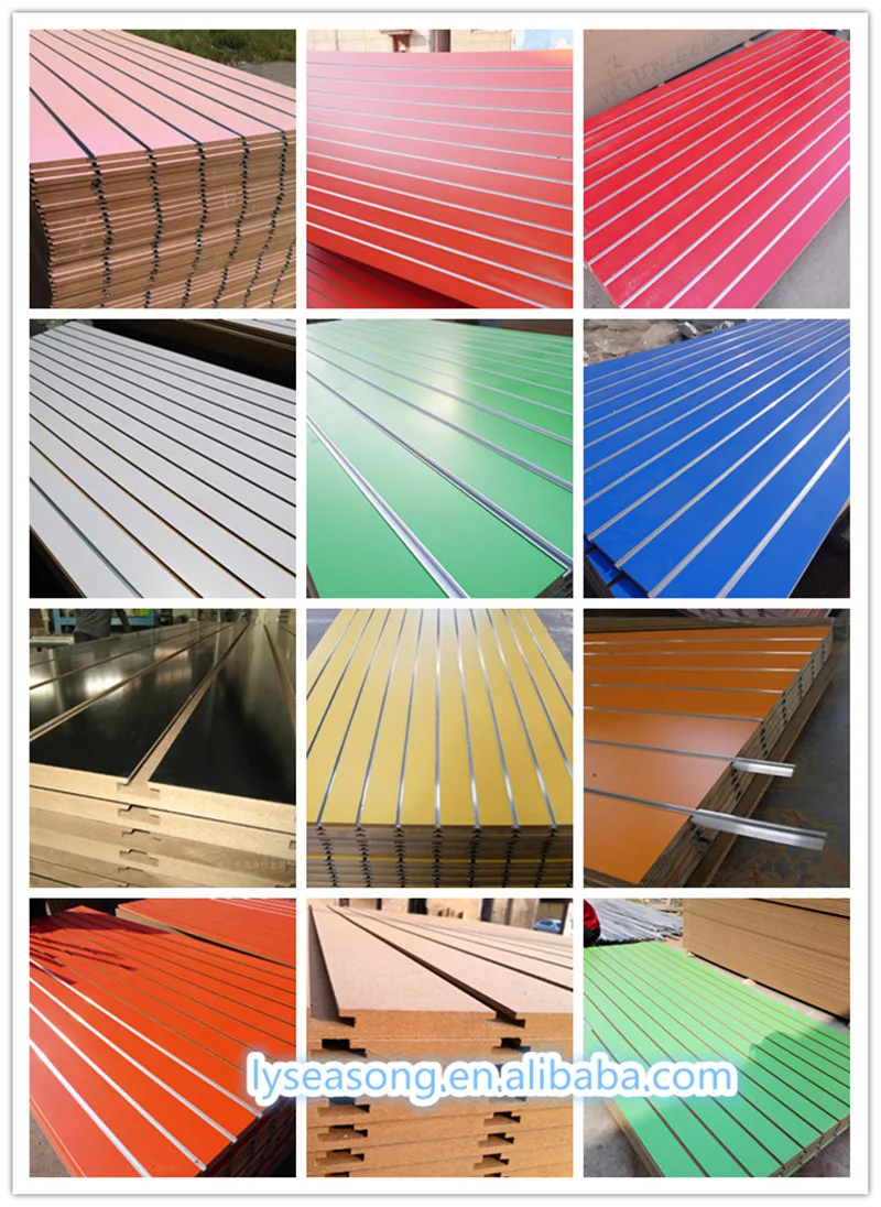 Highly Quality 18mm Slot Board Hangers /groove Mdf Board For ...