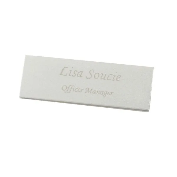 Gold Silver Plated Name Tag With Pin Wholesale Customized Name Tag hang ...