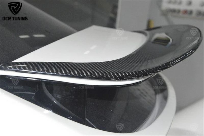 For Tesla Model X Rear Trunk Spoiler Wings Carbon Fiber Spoiler Trim ...