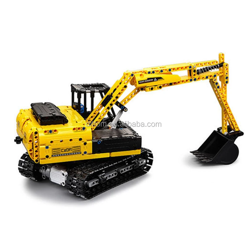 Cada 2.4g Rc Bricks Climber Engineering Truck Diy Rc Excavator Building ...
