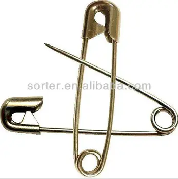 Garment Clip/safety Pins - Buy Spring Pin,3 Inch Safety Pins,Gold Push ...