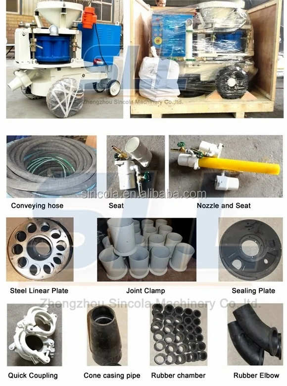 Durable Rubber Shotcrete Nozzle Spare Parts of Shotcrete Machine
