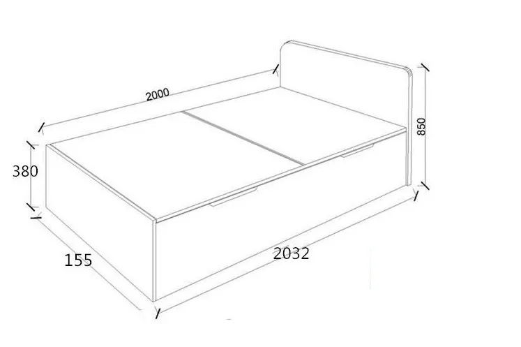 Hot Sale Mdf Wood Bed Designs Adjustable Queen Bed With Big Storage - Buy Modern Furniture Beds ...