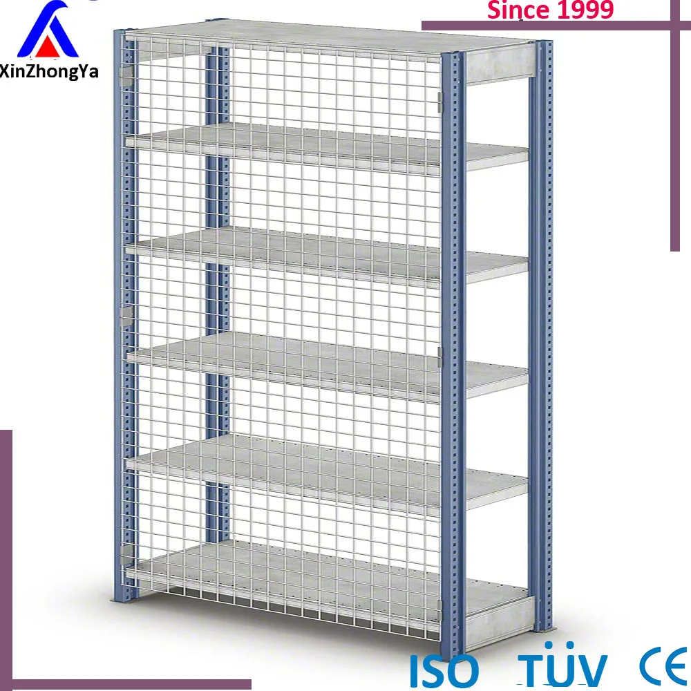 Warehouse Bolt Rack Steel Book Mental Adjustable Steel Tube Storage ...