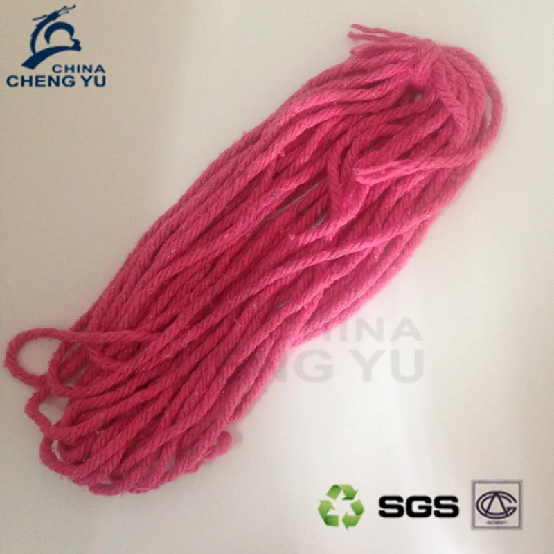 Multi Color or Pure Raw White 2 Ply Recycle Cotton Mop Material and ...