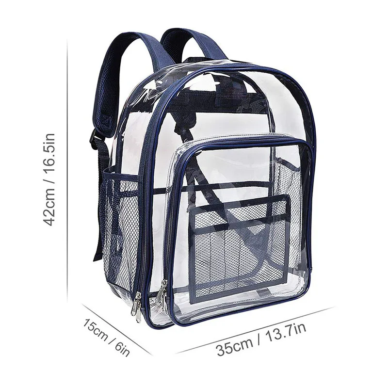 Custom Transparent Mini Plastic School Bag Small Pvc Clear Jelly ...