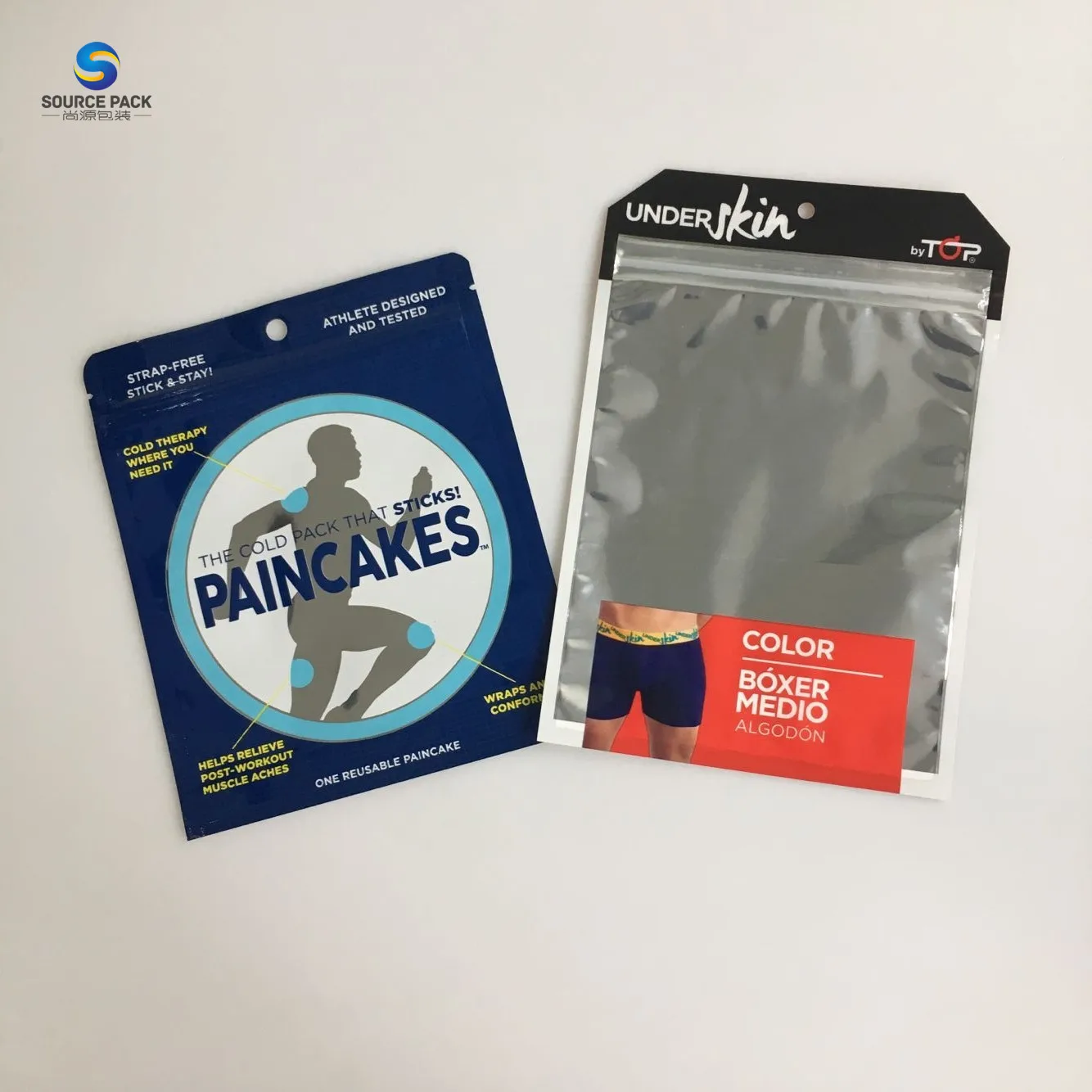 Custom Elegant Garment Plastic Cloth Packaging Boxer Briefs Bag