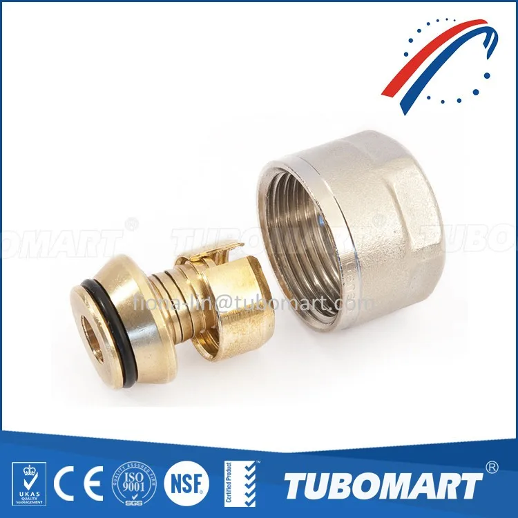 Pex Union Euroconus Brass Connector And Adapter For Manifold Pipe ...
