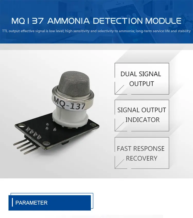 Price MQ137 Analog Sensor Modules Gas Detector Ammonia NH3