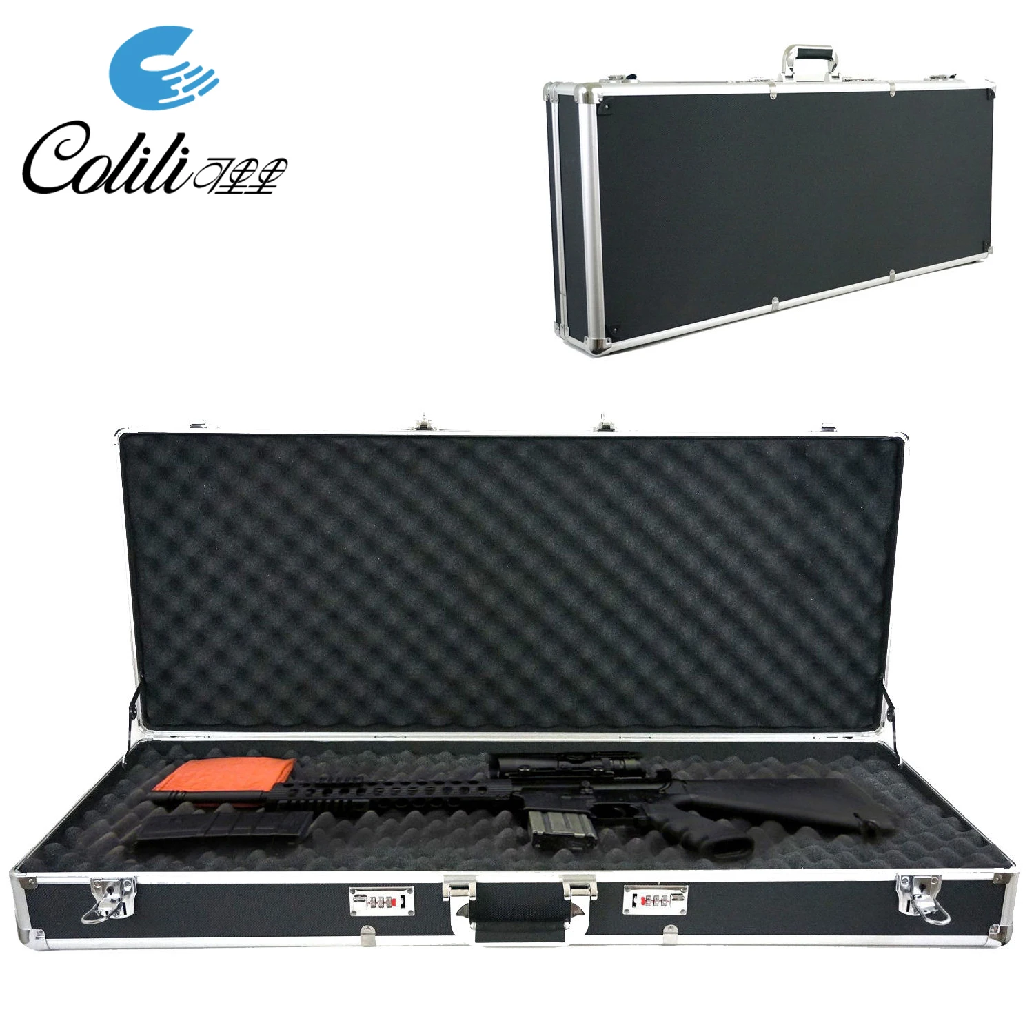 Oem Wholesale Aluminum Shockproof Gun Empty Case Safe Box With ...