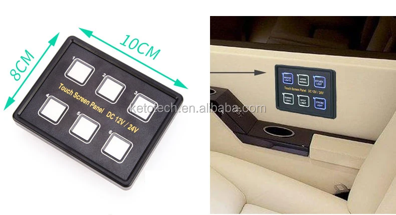 Factory Directly Marine Boat Caravan 12v Touch Screen Switch Panel ...