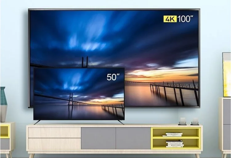 100 Inch Tv Ultra-thin Explosion-proof 4k Large Screen Lcd Tv - Buy 100 ...