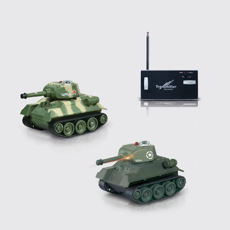 Upgraded High Quality Plastic Rc Remote Control Tank Cool Battle Toy ...