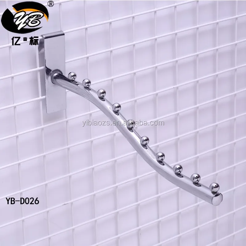 Clothing Hanging Hooks Mesh Display Panel Hooks Straight Mesh Hook ...