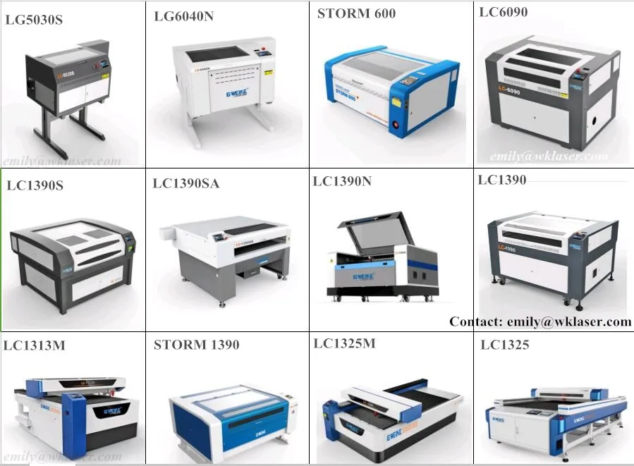 Price G.weike Cnc Co2 40w 50w 60w Desktop Portable Rubber Acrylic Wood ...