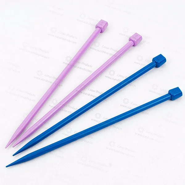 Plastic Knitting Needles - Single Point Sewing Accessories