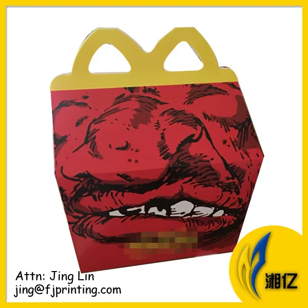 Kids Happy Meal Box Food Grade Gable Paper Box - Buy Gable Box,Paper ...