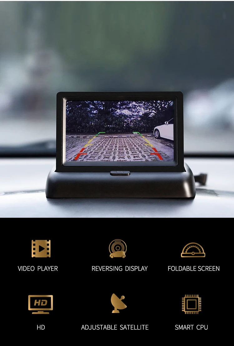 Buy Wholesale China Folding Design 9-35v Pal/ntsc Standard Front Back ...