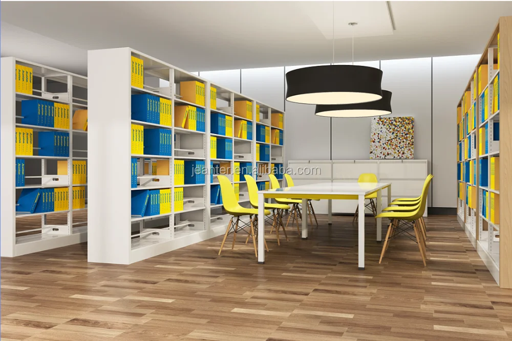 Double Sided Steel Bookshelves/metal School Library Book Shelf - Buy ...