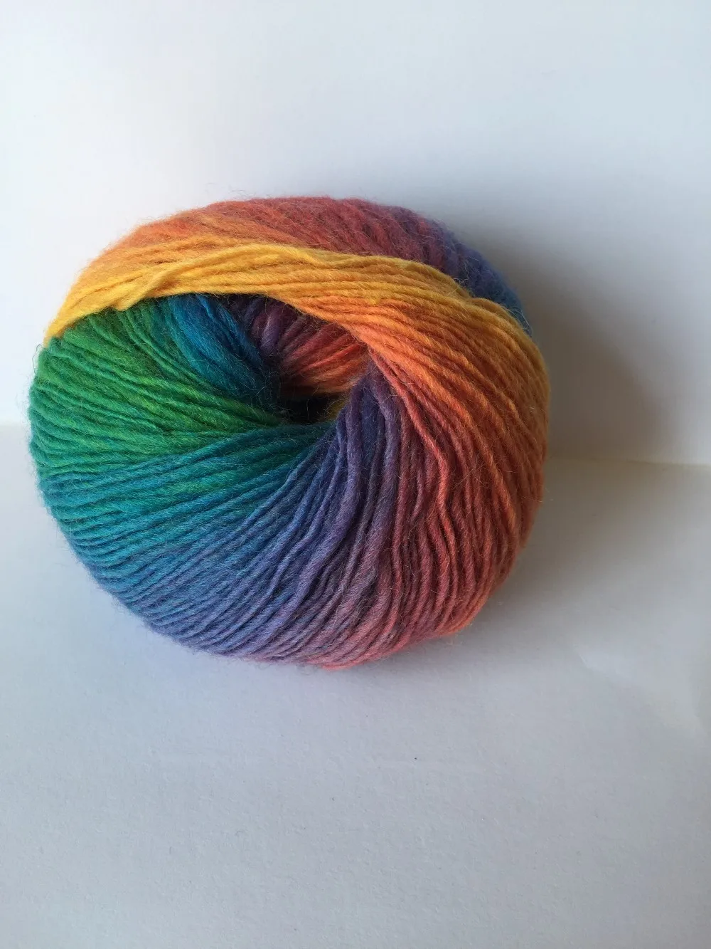 Wool Rainbow Bulky Chunky Yarn Acrylic Colorful Yarn Hank Knitting Buy Polyester Yarnfancy