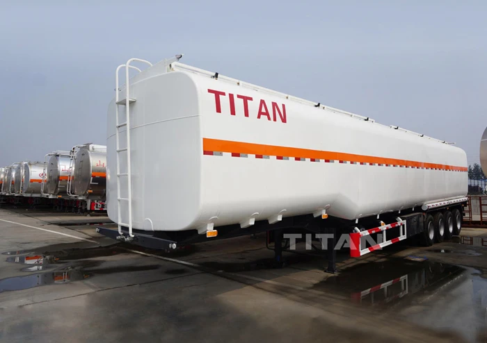 Tangki Minyak Semi Trailer 4 Axle 50m3 60cbm 66000 Liter Aluminium ...