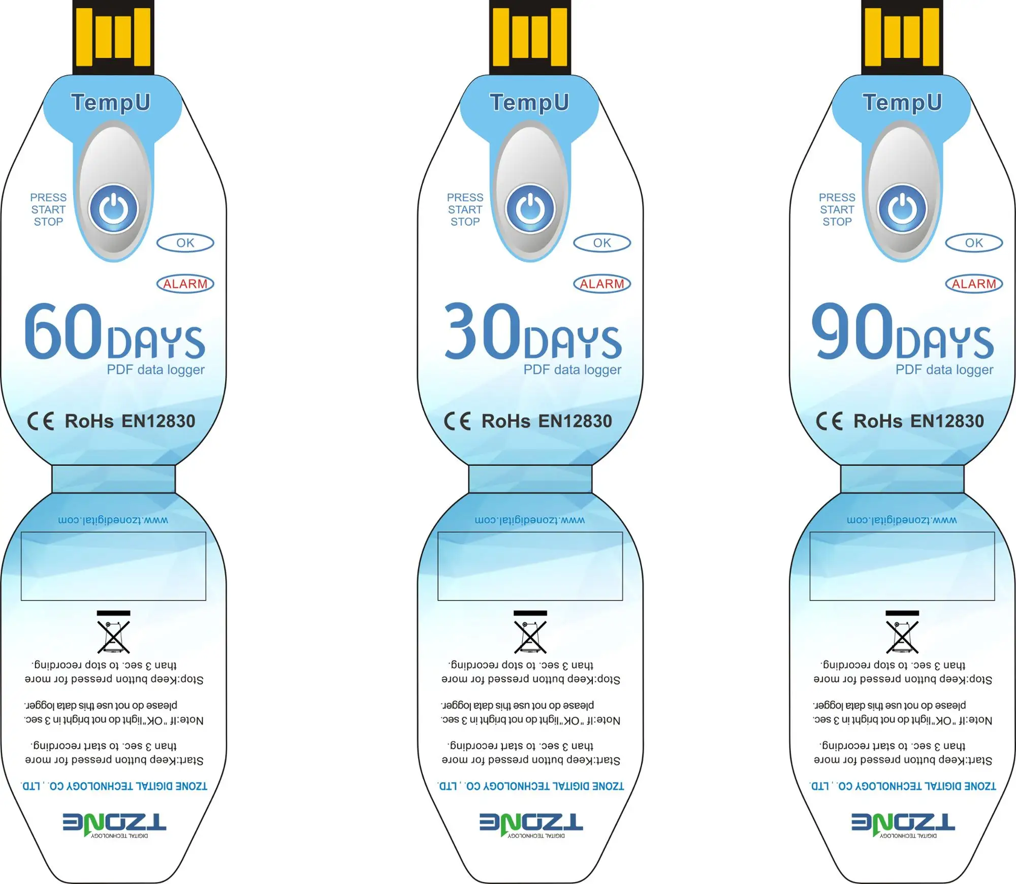 Cold Storage Single Use Data Logger Industrial Thermo Logger - Buy ...