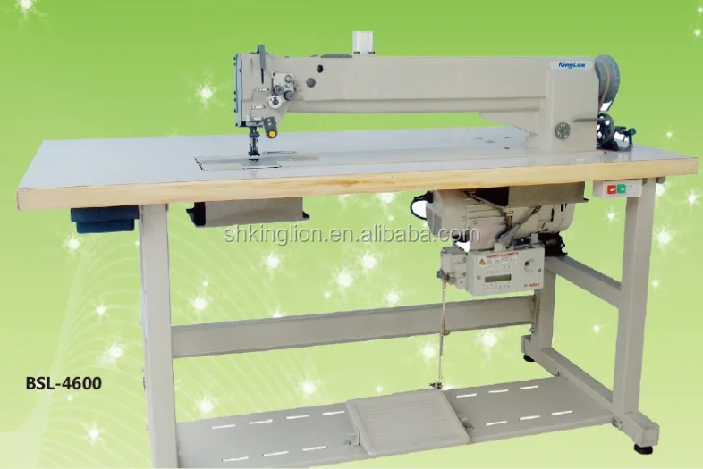 Long Arm Heavy Duty Flat Bed Double Needle Walking Foot Industrial ...