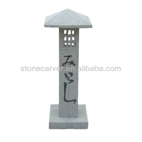 Outdoor Decorative Natural Granite Stone Classic Japanese Lamp - Buy ...