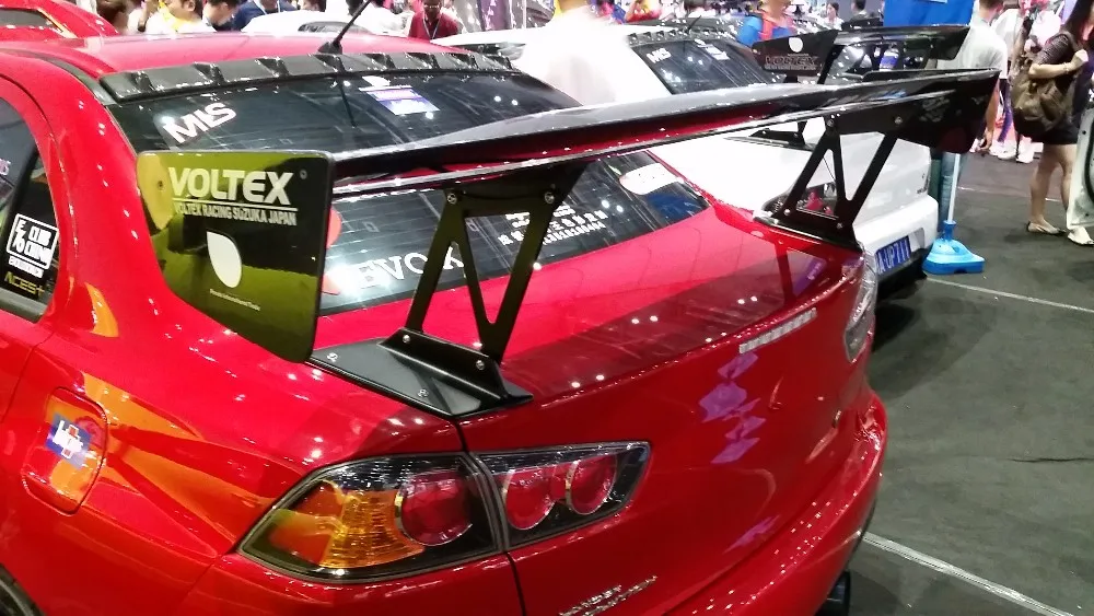 Evolution X Evo 10 Voltex Rear Spoiler Gt Wing Carbon Fiber With ...