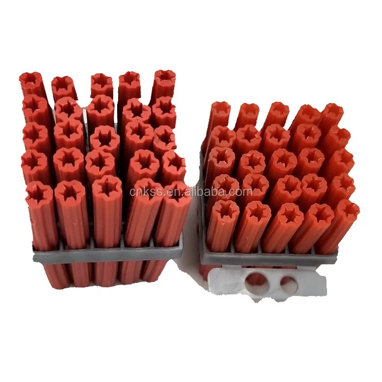 Plastic Anchor Extrude Injection Wall Plug 1/4 1 Green 1/2 2 Black ...