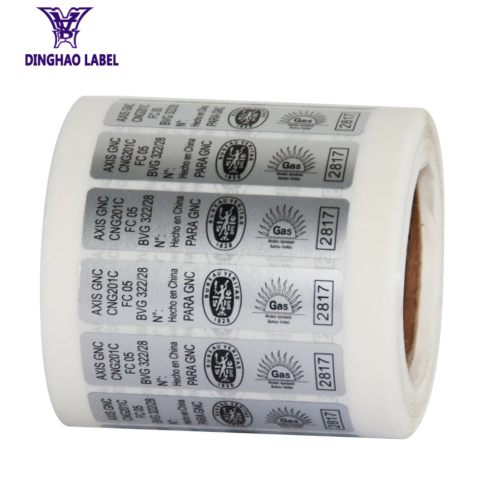 Matte Silver Waterproof Feature Adhesive Sticker Labels - Buy Silver ...