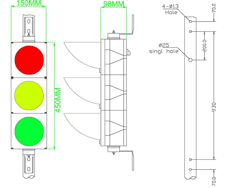 100mm mini good quality led traffic light for European market, View mini traffic light for sale ...