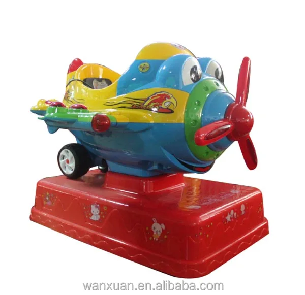 Air Plane - Coin Operated Amusement Park Kiddie Ride Swing Rocking ...