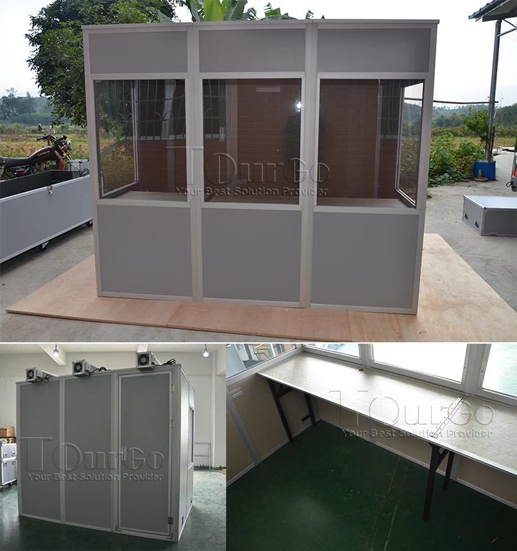 Portable Soundproof Equipment Translation Cabin Dark Grey ...