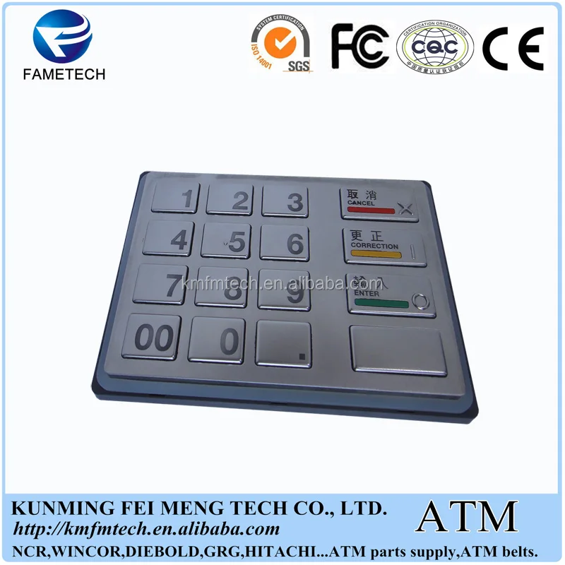 Atm Spare Parts Diebold Epp5 Keyboard/keypad/pinpad 49-216686-000a ...